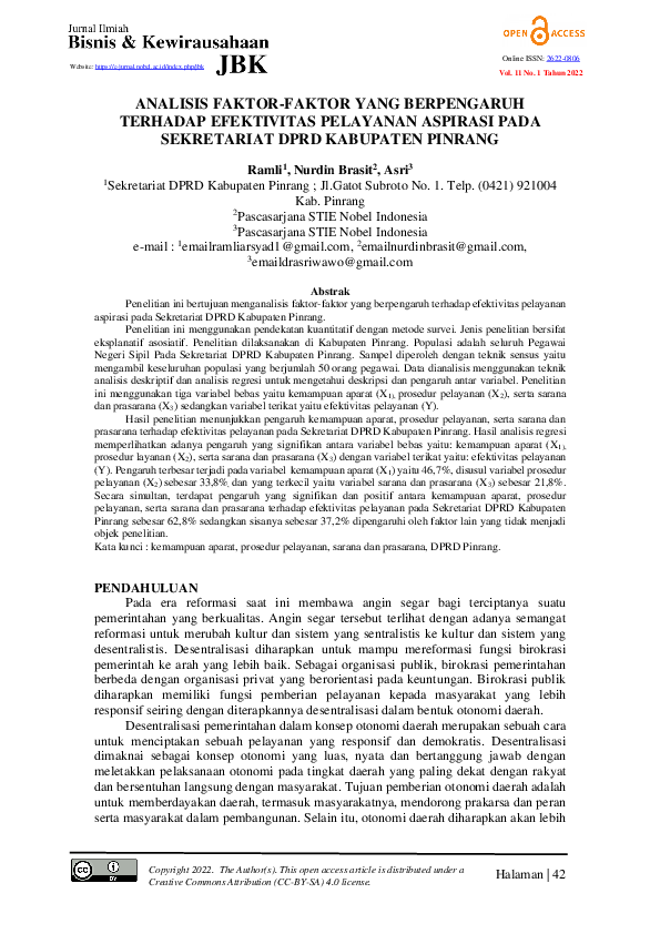 (PDF) Analisis Faktor-Faktor Yang Berpengaruh Terhadap Produktivitas Kelapa Sawit DI Kebun ...