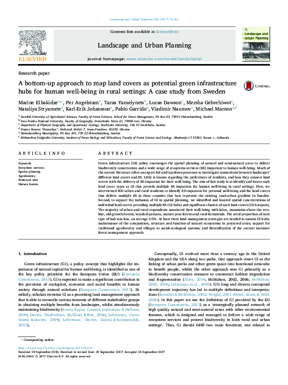(PDF) A bottom-up approach to map land covers as potential green ...