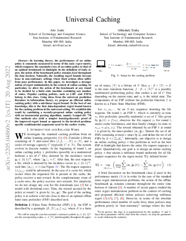 (PDF) Universal Caching