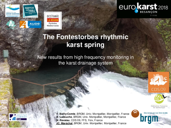 (PDF) The Fontestorbes intermittent karst spring : New results deduced ...