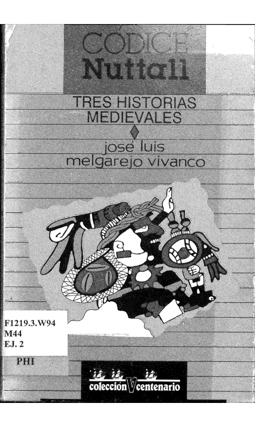 (PDF) Códice nuttall : tres historias medievales