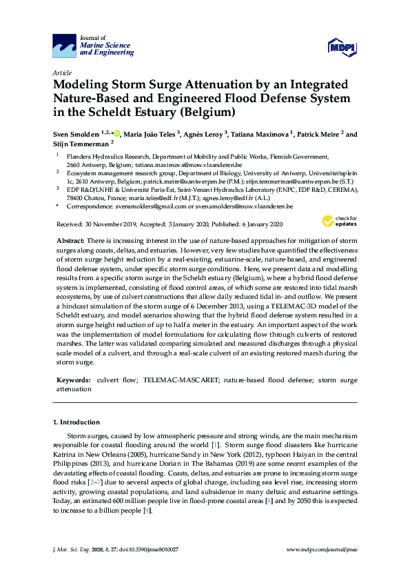 (PDF) Modeling Storm Surge Attenuation by an Integrated Nature-Based ...
