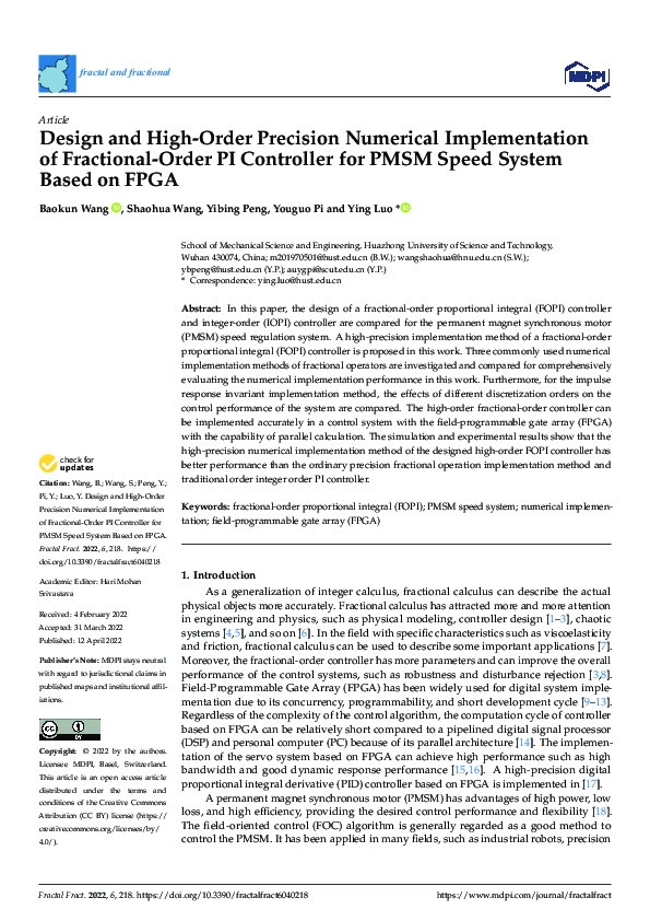 Pdf Design And High Order Precision Numerical Implementation Of