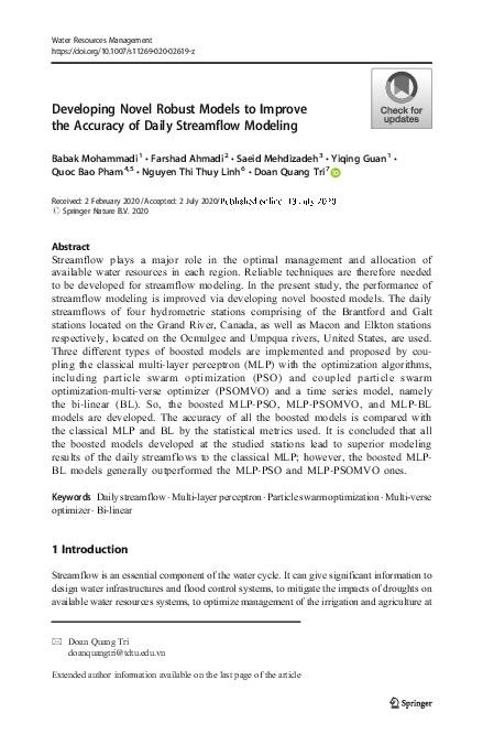 (PDF) Developing Novel Robust Models to Improve the Accuracy of Daily ...