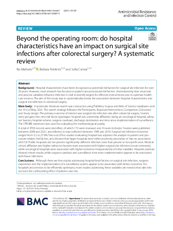 (PDF) Beyond the operating room: do hospital characteristics have an ...