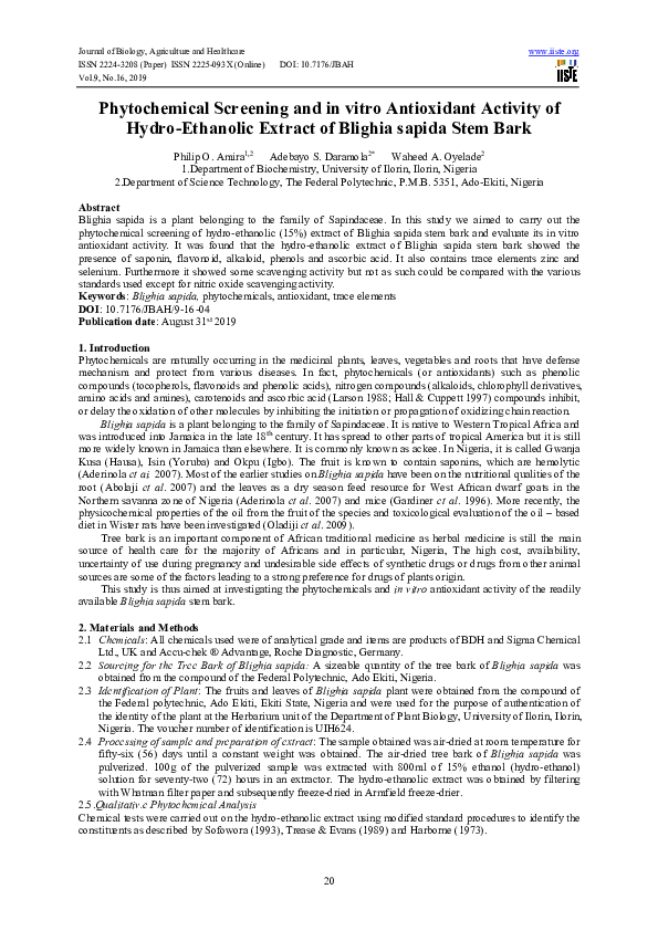 (PDF) Phytochemical Screening and in Vitro Antioxidant Activity of Crataeva Nurvala Stem Bark ...