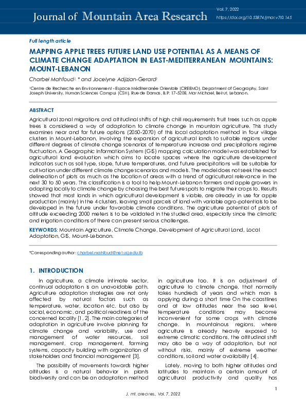 (PDF) Mapping Apple Trees Future Land Use Potential as a Means of ...