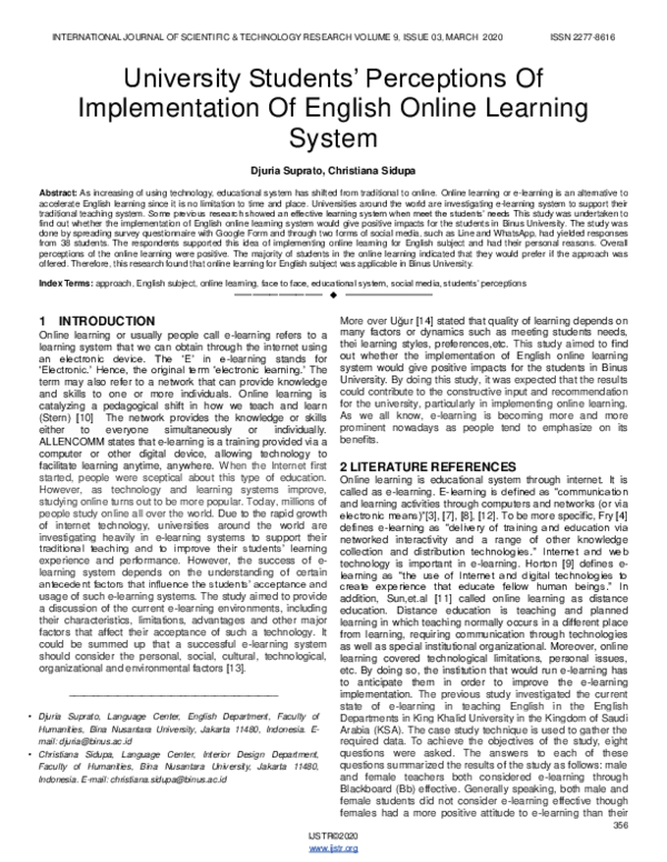 (PDF) Implementation Of English Online Learning System
