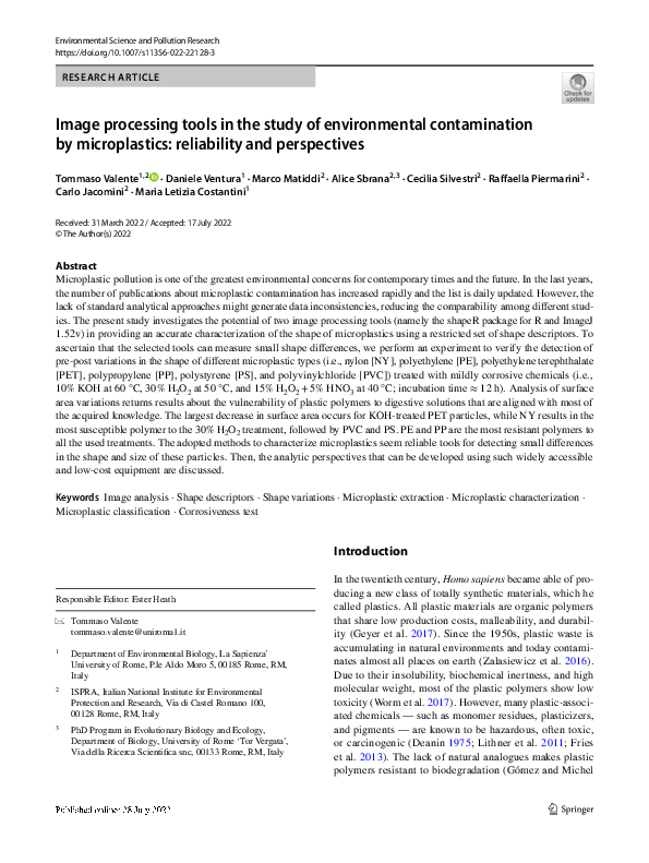 (PDF) Image processing tools in the study of environmental ...