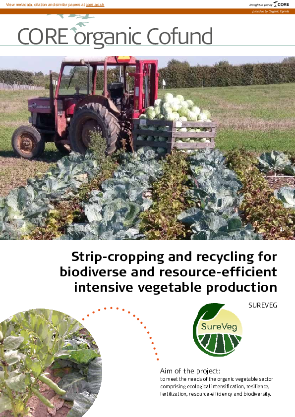 (PDF) Strip-cropping and recycling for biodiverse and resource ...