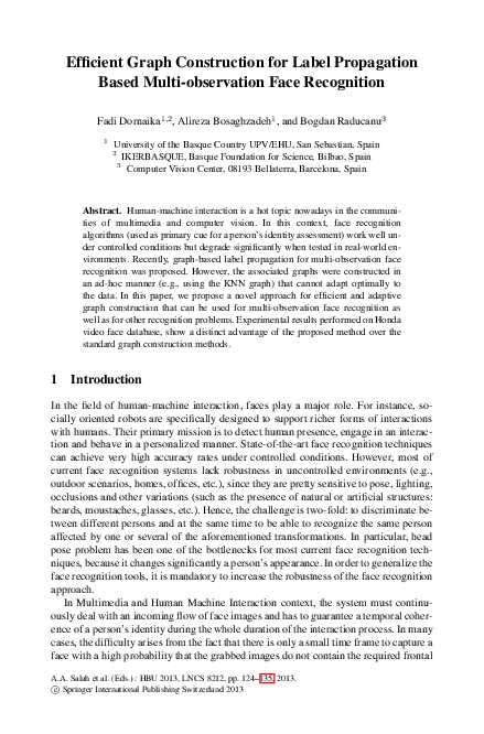 (PDF) Efficient Graph Construction for Label Propagation Based Multi ... (PDF) Efficient Graph Construction for Label Propagation Based Multi ...