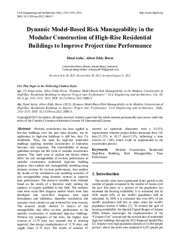 (PDF) Dynamic Model-Based Risk Manageability in the Modular ... (PDF) Dynamic Model-Based Risk Manageability in the Modular ...