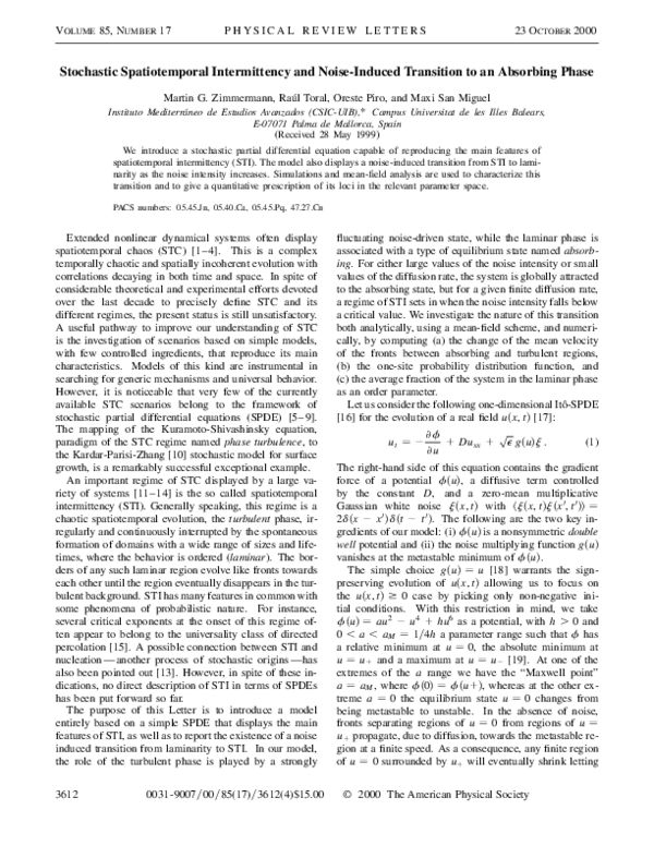 (PDF) STI and Noise-Induced Phase Transition Analysis