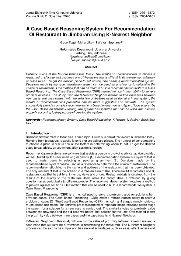 A Case Based Reasoning System For Recommendation Of Data Cleaning Algorithms In Classification