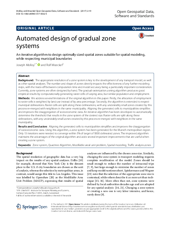 (PDF) Automated design of gradual zone systems