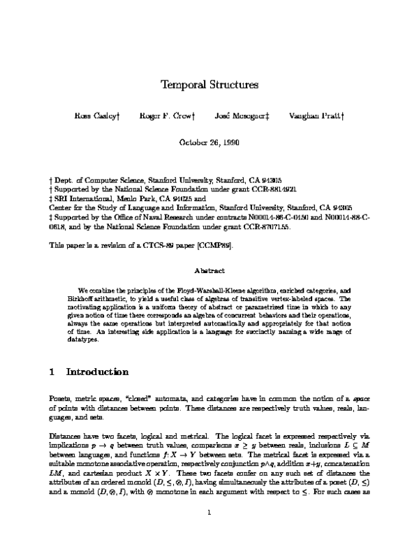 (PDF) Temporal Structures | Vaughan Pratt - Academia.edu
