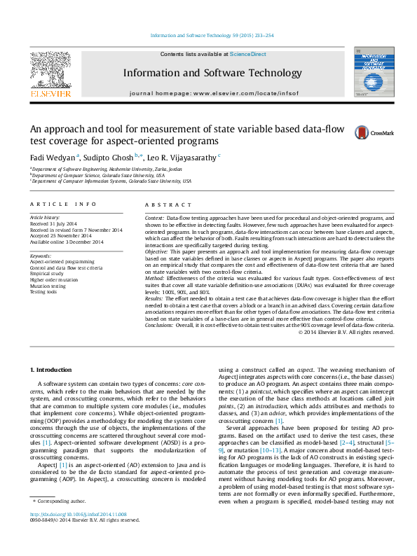 (PDF) An approach and tool for measurement of state variable based data ...