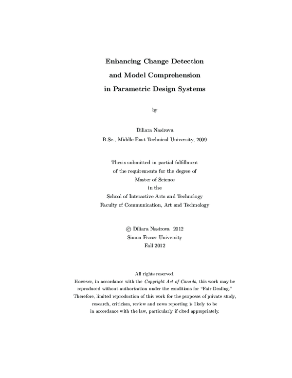 (PDF) Enhancing change detection and model comprehension in parametric design systems