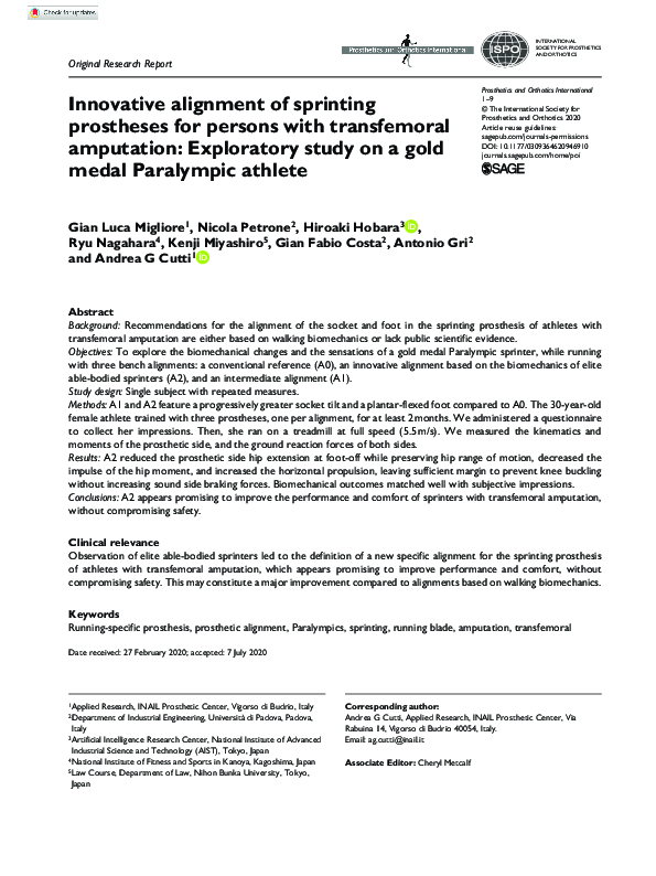 (PDF) Innovative alignment of sprinting prostheses for persons with ...