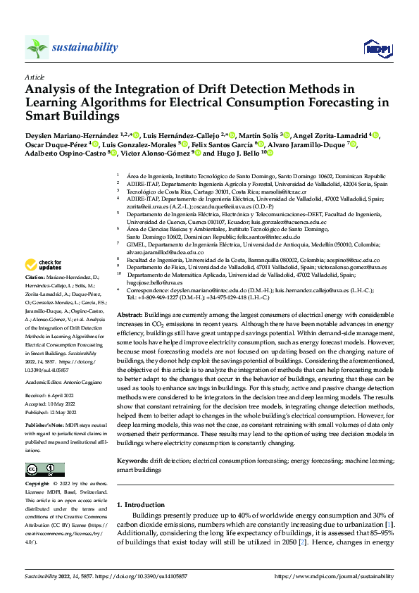 (PDF) Analysis of the Integration of Drift Detection Methods in ...