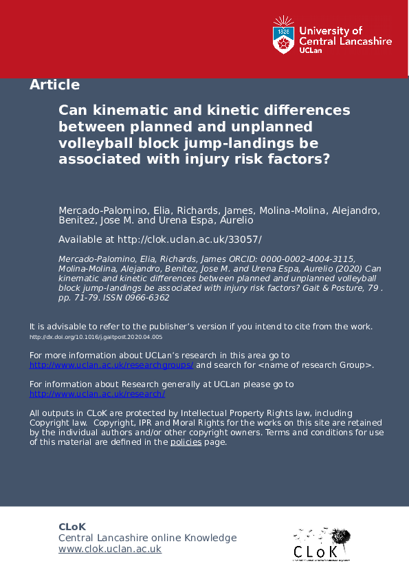 (PDF) Can kinematic and kinetic differences between planned and ...