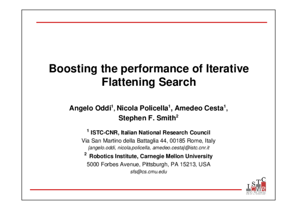 (PDF) Boosting the Performance of Iterative Flattening Search