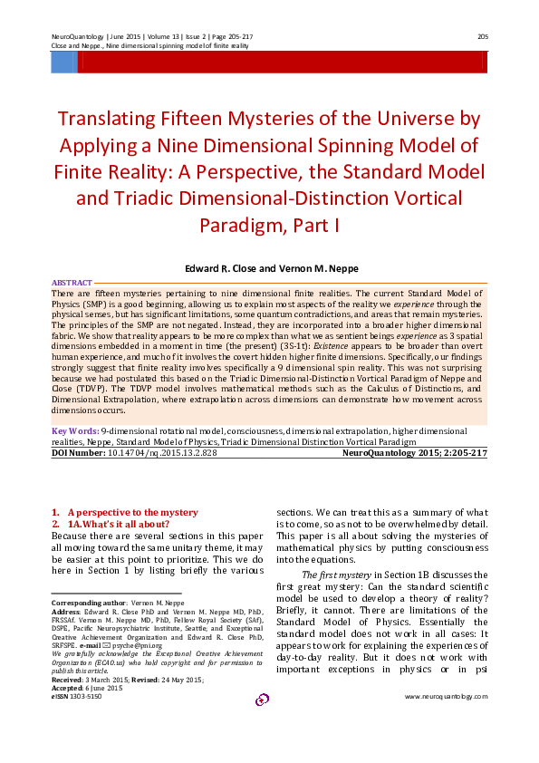 (PDF) Translating Fifteen Mysteries of the Universe by Applying a Nine ...