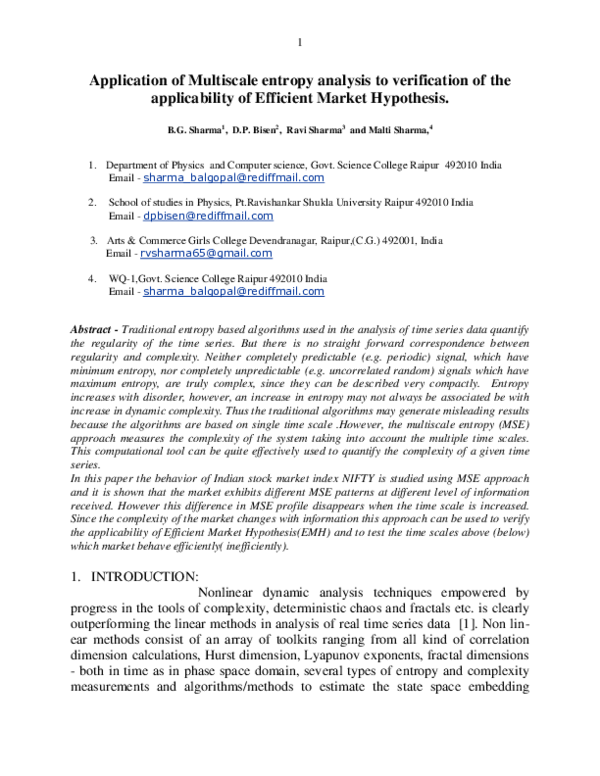 (PDF) Application of Multiscale entropy analysis to verification of the applicability of ...