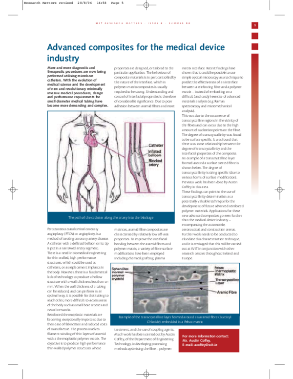 (PDF) Advanced composites for the medical device industry