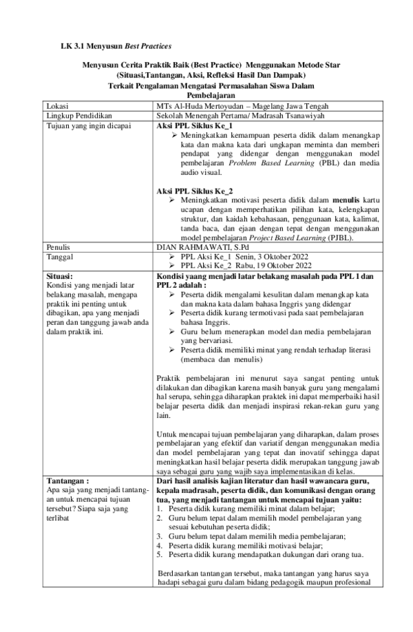 (PDF) Menyusun Best Practice