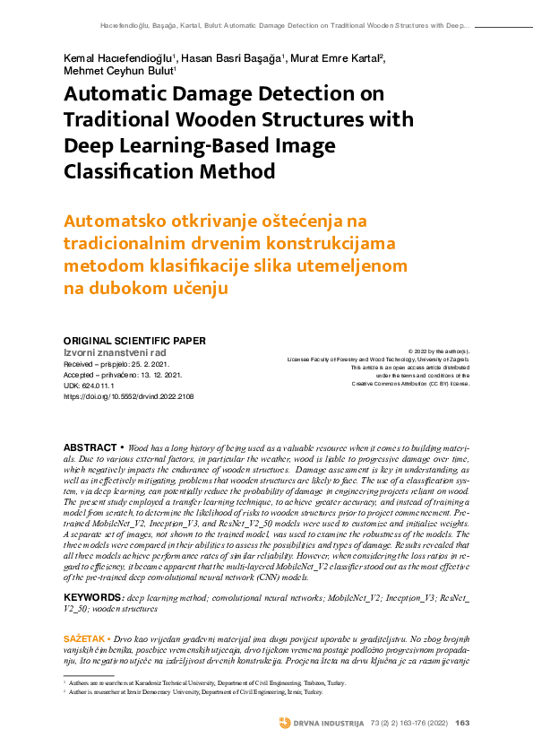 (PDF) Automatic Damage Detection on Traditional Wooden Structures with Deep Learning-Based Image ...