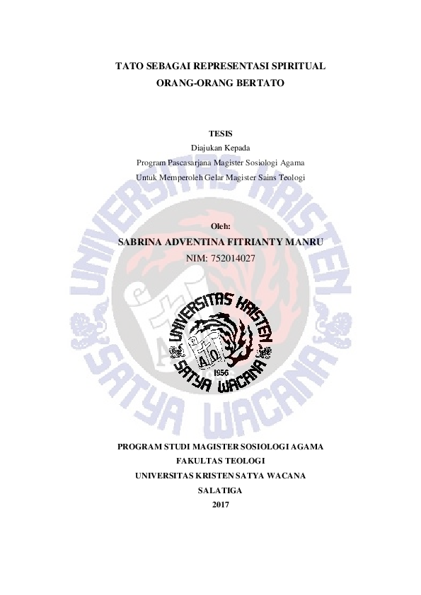 (PDF) Tato sebagai Representasi Spiritual Orang-Orang Bertato