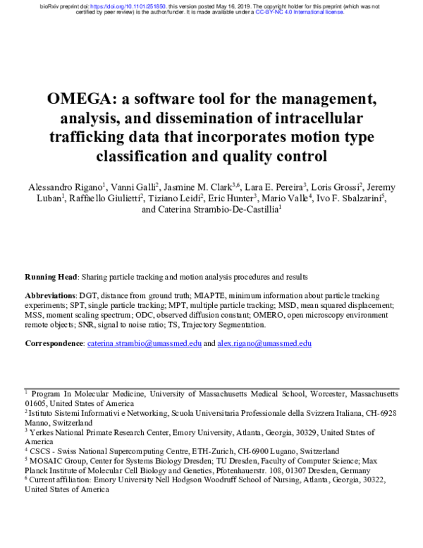 (PDF) OMEGA: a software tool for the management, analysis, and ...
