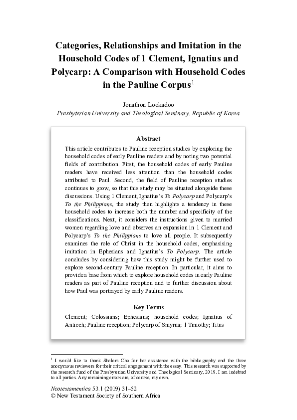 (PDF) Categories, Relationships and Imitation in the Household Codes of ...