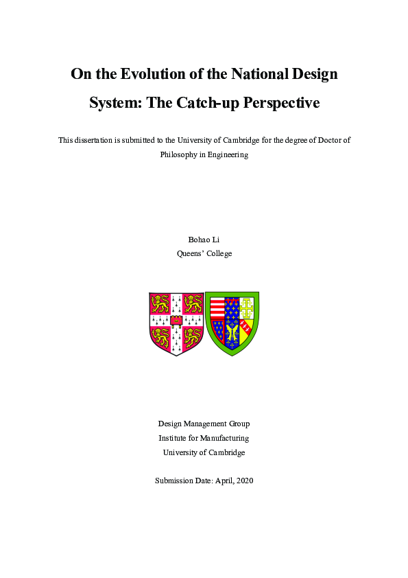 (PDF) On the Evolution of the National Design System: The Catch-up ...