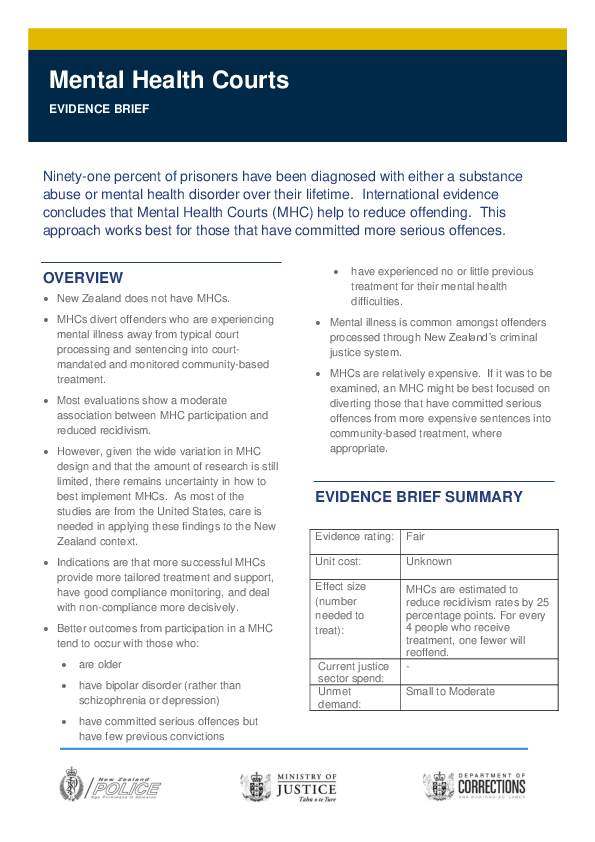 (PDF) Mental Health Courts