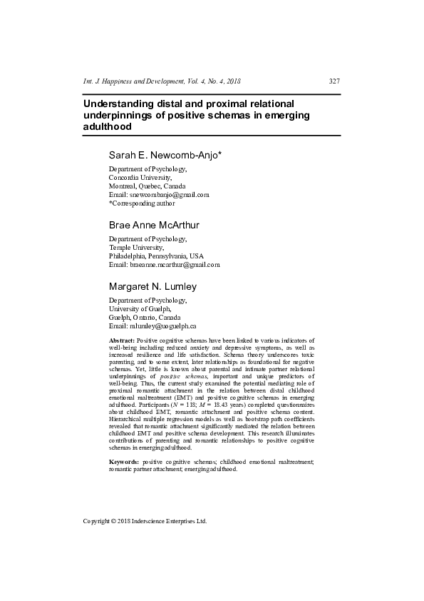 (PDF) Understanding distal and proximal relational underpinnings of ...
