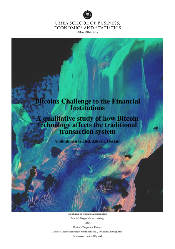 (PDF) Bitcoins Challenge to the Financial Institutions A qualitative ...