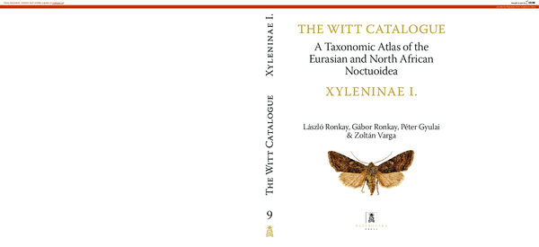 (PDF) Xyleninae I. A Taxonomic Atlas of the Eurasian and North African Noctuoidea