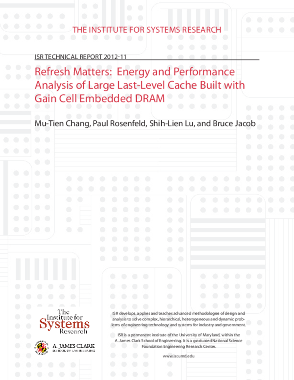 (PDF) Refresh Matters: Energy and Performance Analysis of Large Last-Level Cache Built with Gain ...