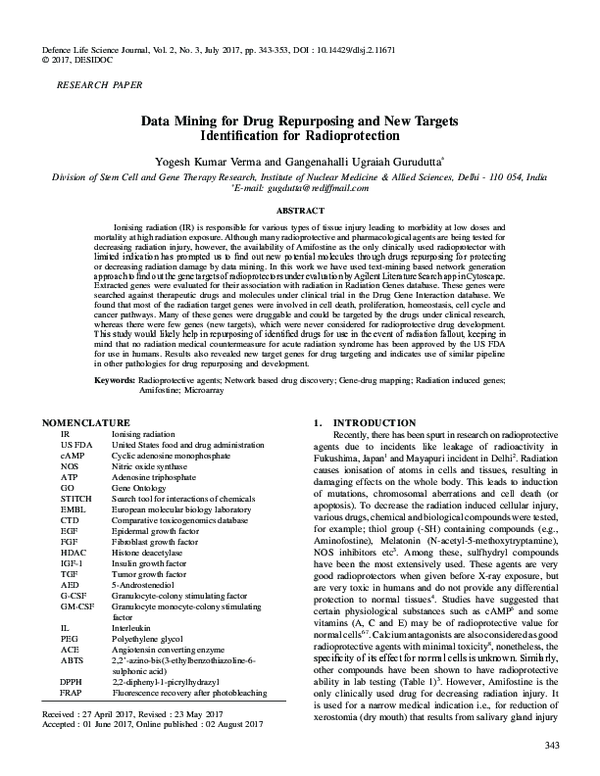 (PDF) Data Mining for Drug Repurposing and New Targets Identification ...
