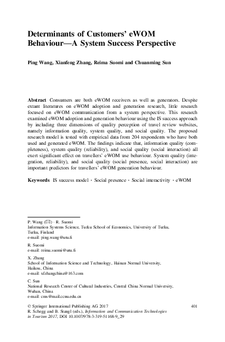 (PDF) Information and Communication Technologies Implications for ...