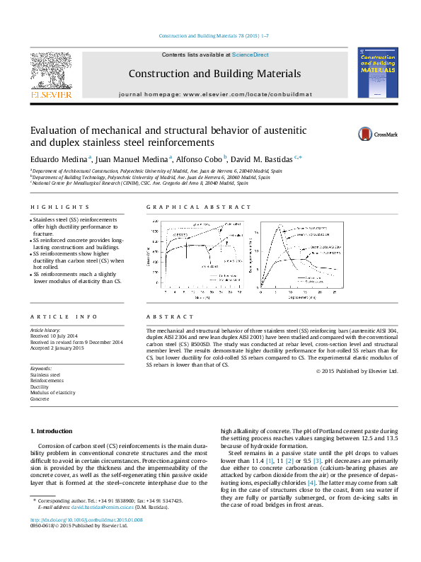 (PDF) Evaluation of mechanical and structural behavior of austenitic ...