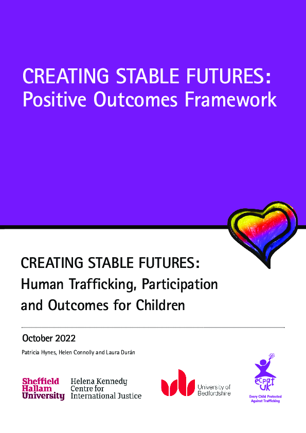 (PDF) Creating Stable Futures Positive Outcomes Framework