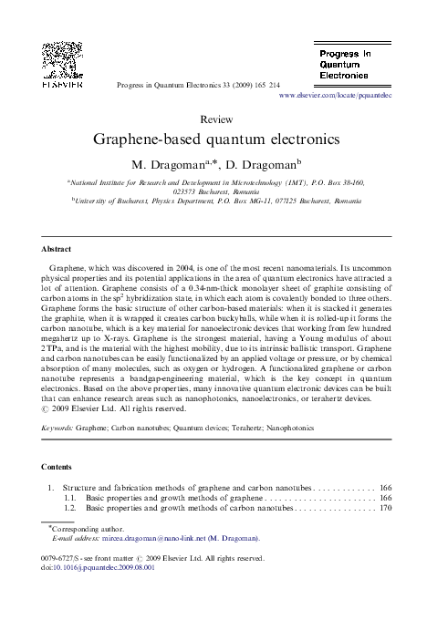 (PDF) Graphene-based quantum electronics