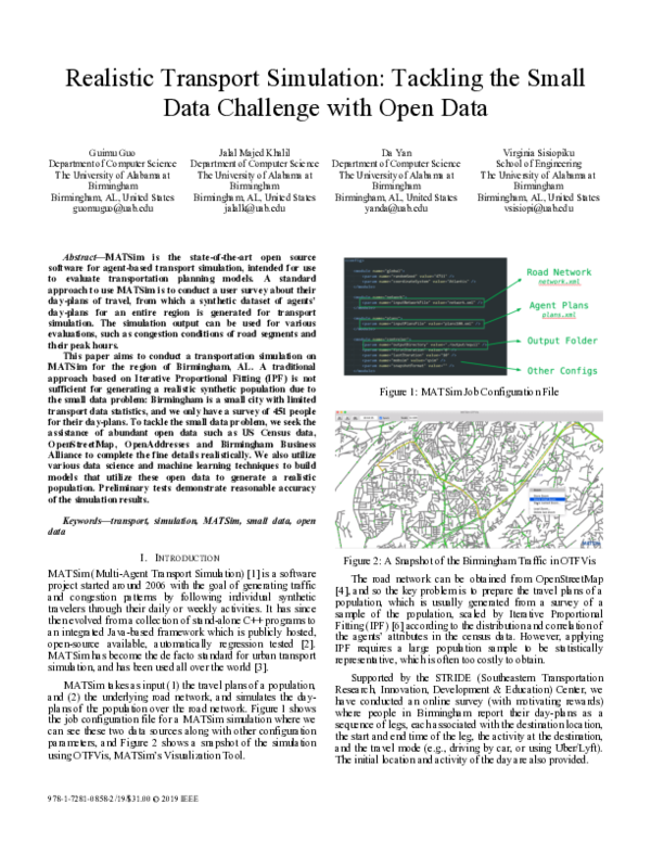 (PDF) Realistic Transport Simulation: Tackling the Small Data Challenge ...