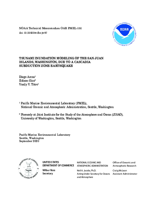 (PDF) Tsunami Inundation Modeling of San Juan Islands, Washington, due ...