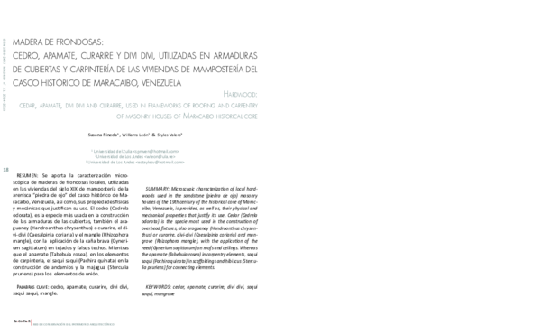 (PDF) Madera de frondosas: cedro, apamate, curarire y divi divi ...
