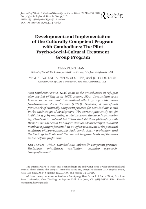 (PDF) Development and Implementation of the Culturally Competent ...