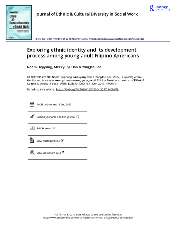 (PDF) Exploring ethnic identity and its development process among young ...